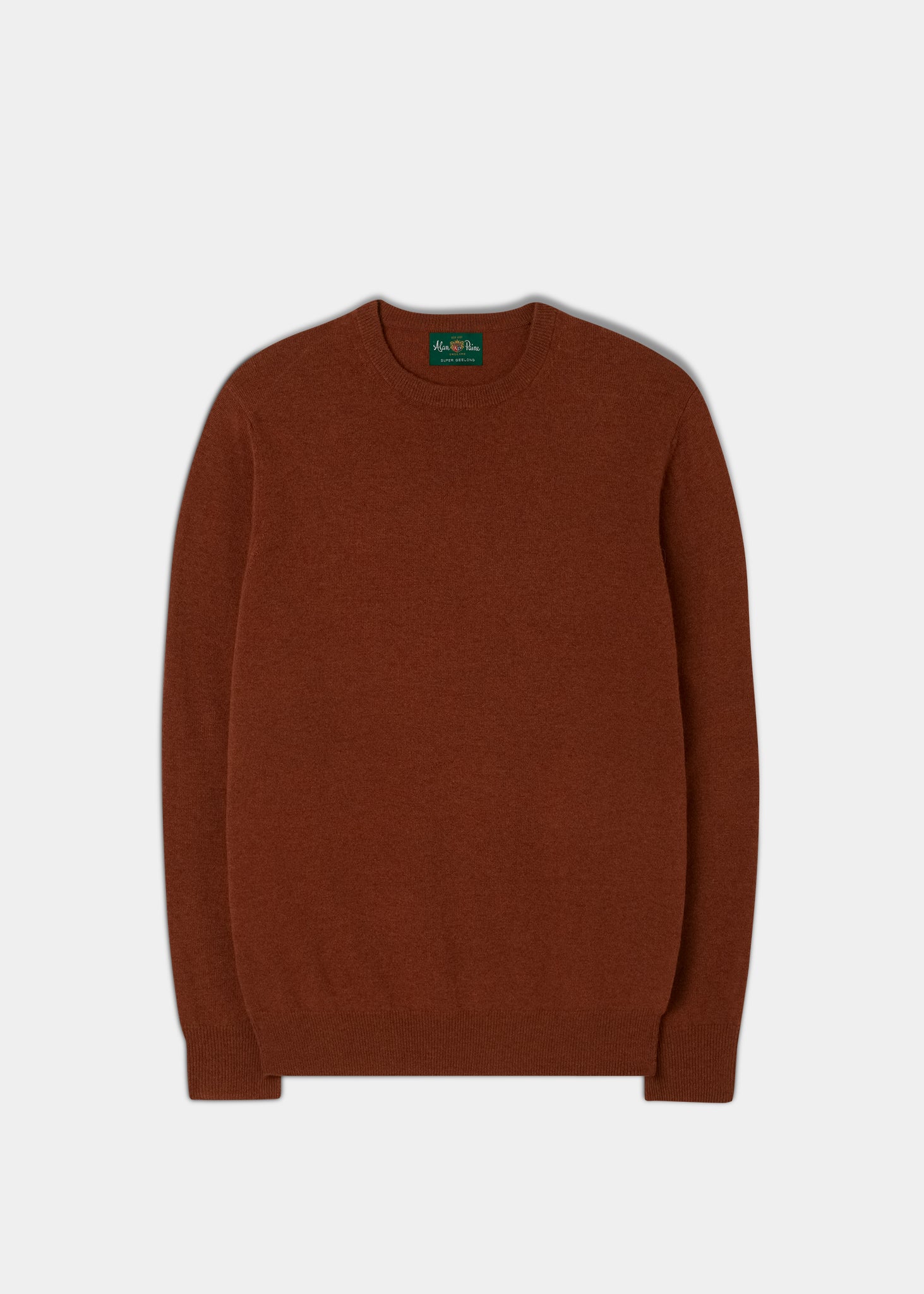 Men's Geelong Crew Neck Jumper in Tiger | Web Exclusive Knitwear – Alan ...