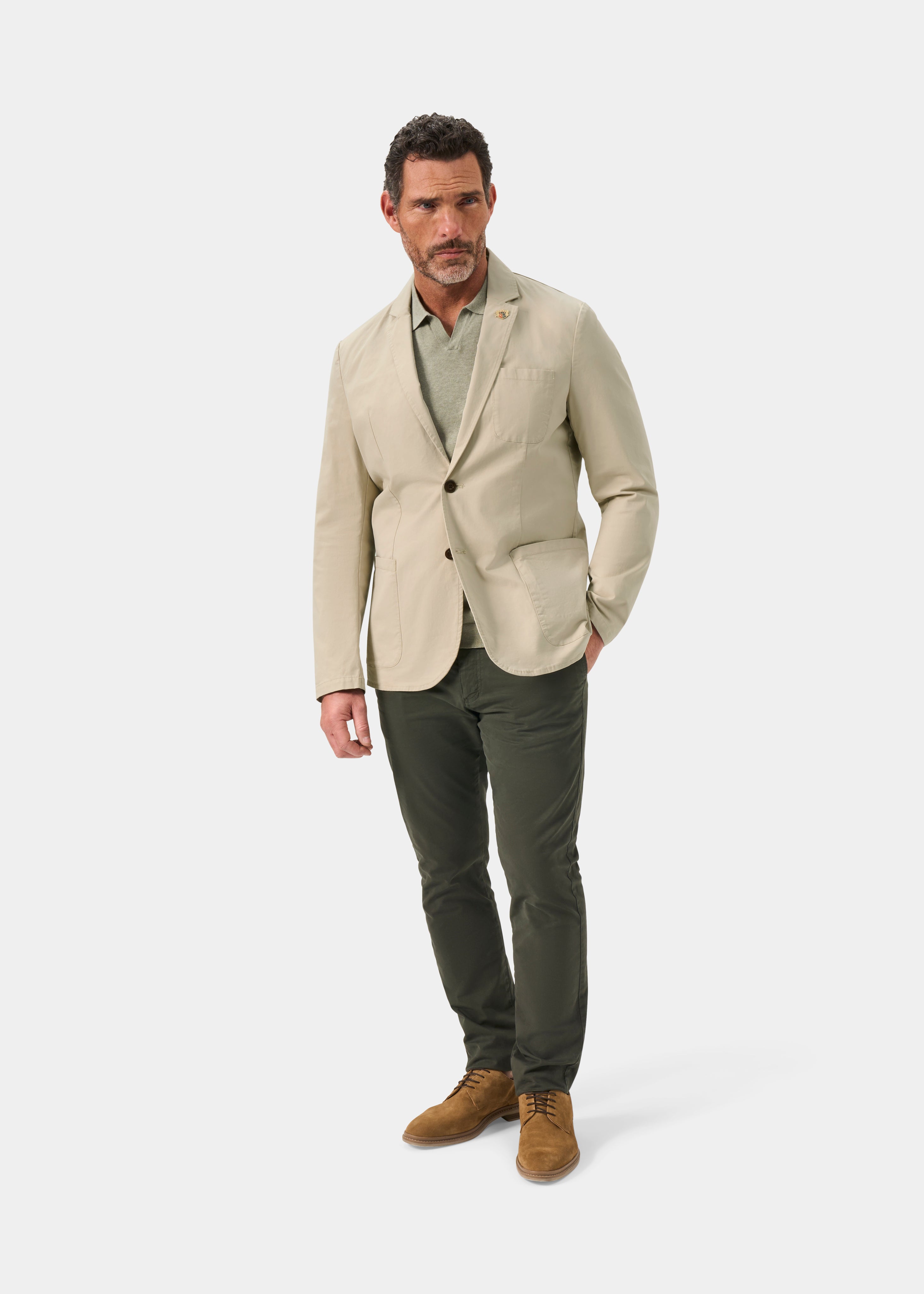 Bridgeford Men's Summer Blazer In Beige | AP – Alan Paine