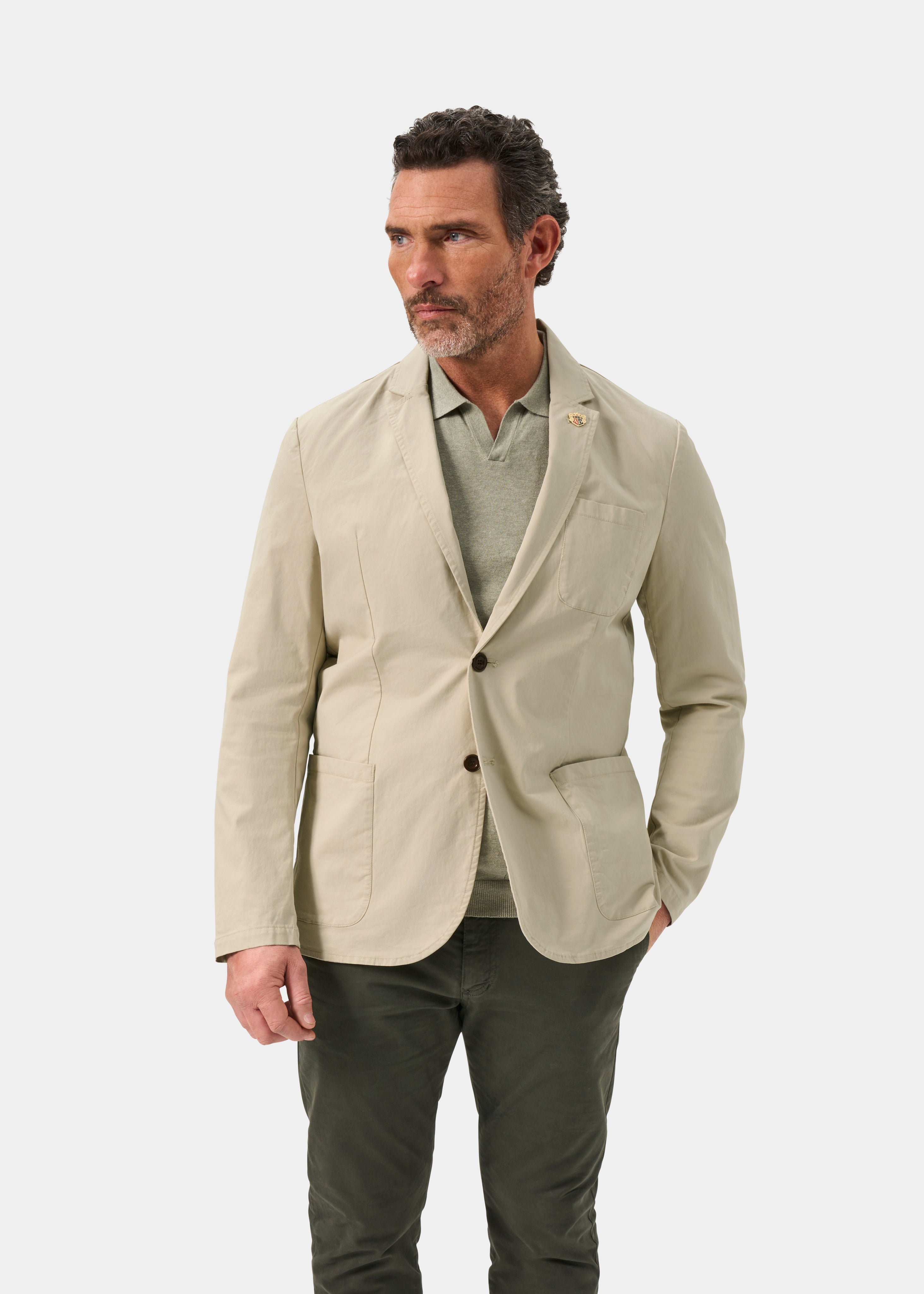 Bridgeford Men's Summer Blazer In Beige | AP – Alan Paine