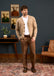Kinloch Men's Shetland Wool Cardigan in Pale Oak – Alan Paine